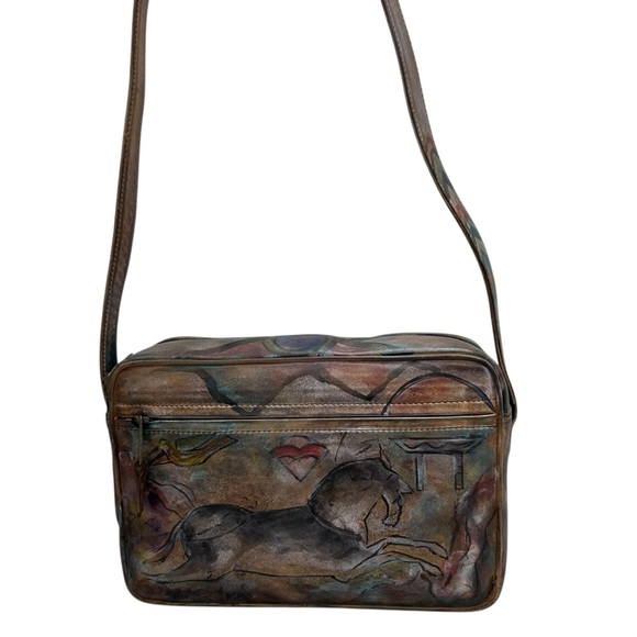 Jane Yoo | Bags | New Jane Yoo Wearable Art Leather Crossbody Purse ...